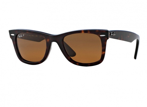 Ray Ban RB 2140 Original Wayfarer - Tortoise w/ Brown Polarized